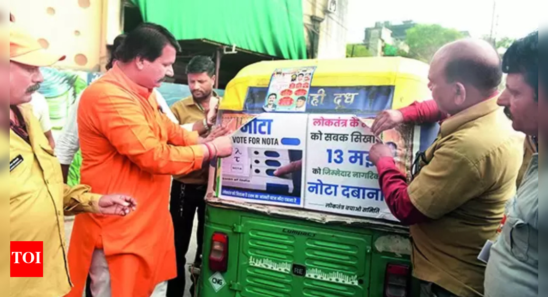NOTA Campaign: Indore NOTA campaign: MP BJP chief’s ‘khota sikka’ jibe ...