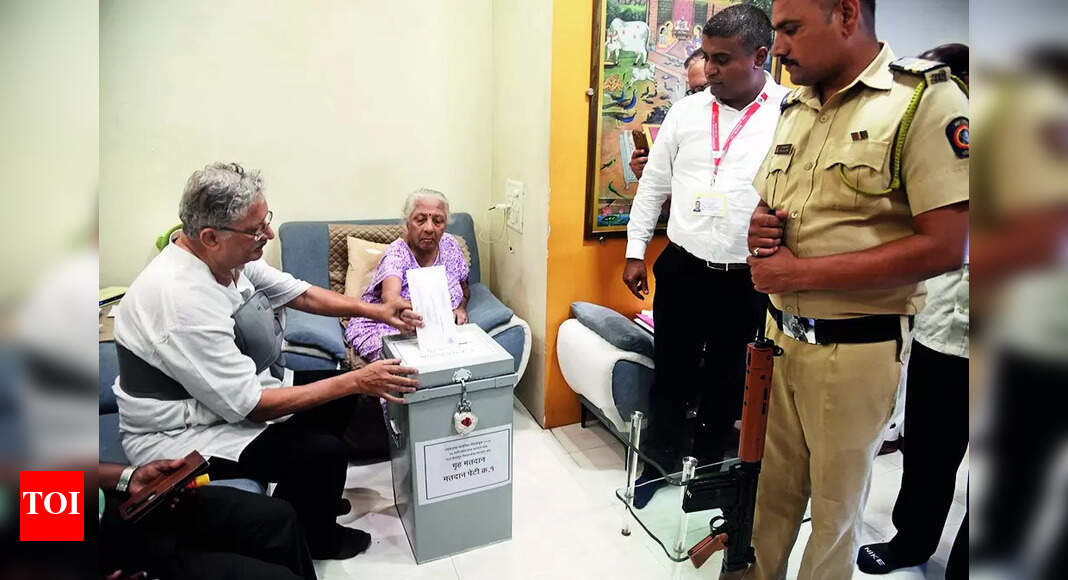 Home Voting: Home voting begins for 85+ in Thane | Thane News - Times ...