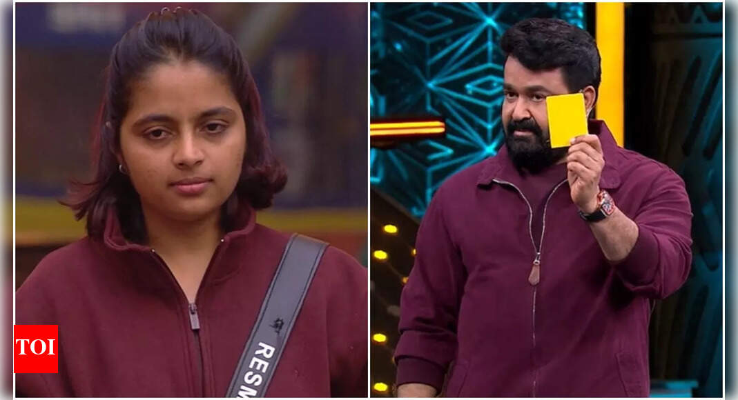Bigg Boss Malayalam 6: Resmin Bai receives yellow card for manhandling ...
