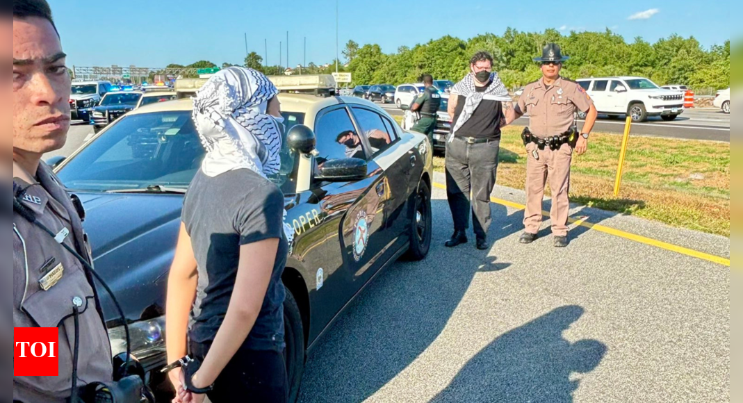Queers for Palestine protesters arrested for blocking Disney World exit ...
