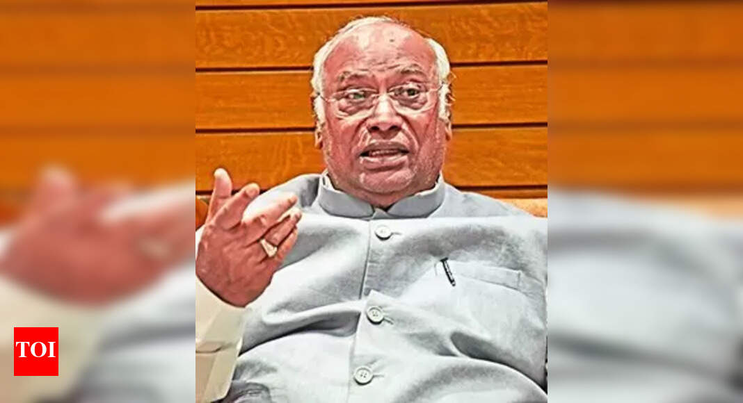 Congress President Mallikarjun Kharge: ED check on Cong chief’s chopper in Bihar stirs fresh row ...