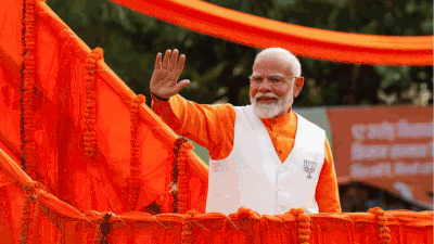 Lok Sabha polls: PM Modi holds mega roadshow in Varanasi a day before filing nomination | India ...