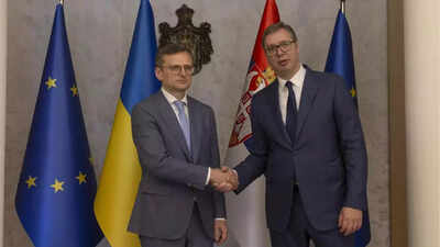Ukraine's FM visits Serbia for first time since Russian invasion - Times of India