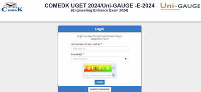 COMEDK UGET Answer Key 2024 released at comedk.org, direct link to ...