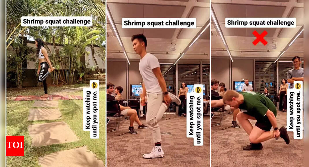 Have you tried the Shrimp Squat challenge yet? - Times of India