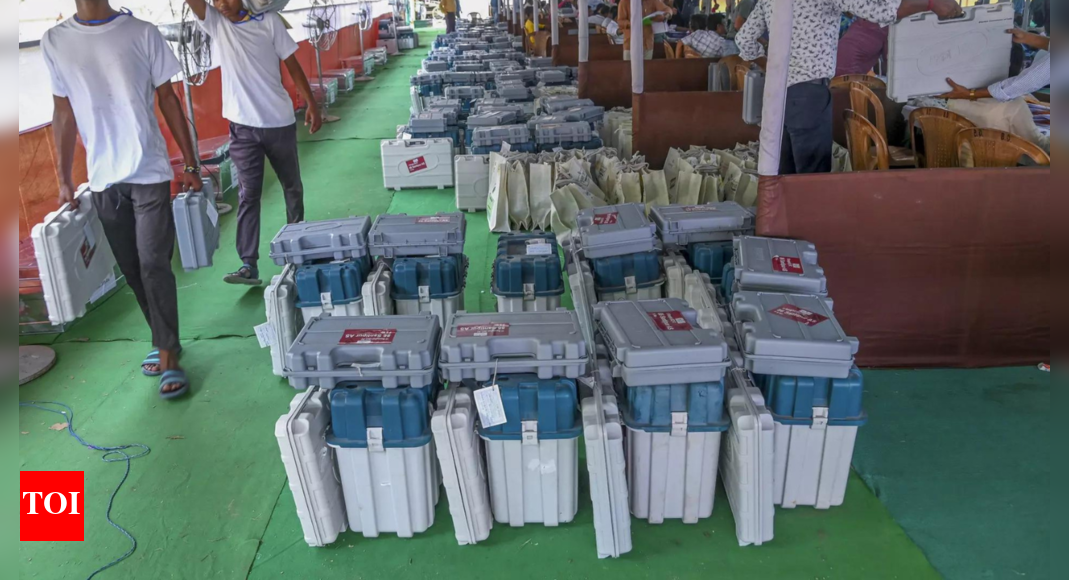 EVMs shifted to strongrooms with high-security as polls end in 25 seats ...