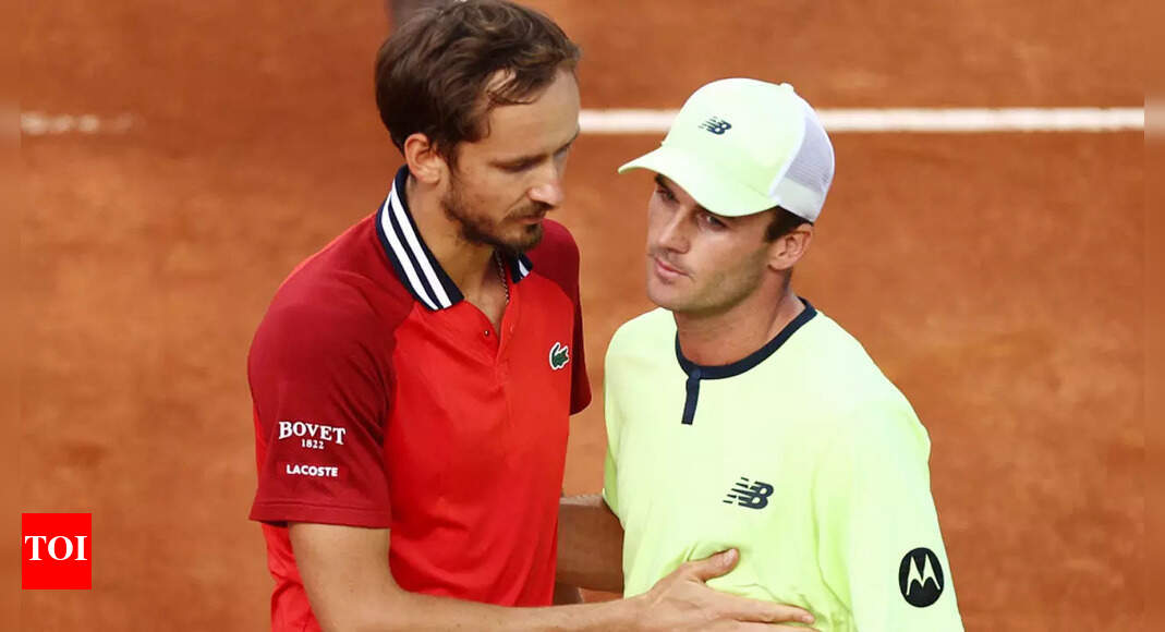 Daniil Medvedev's Rome Open title defence ended by USA's Tommy Paul ...