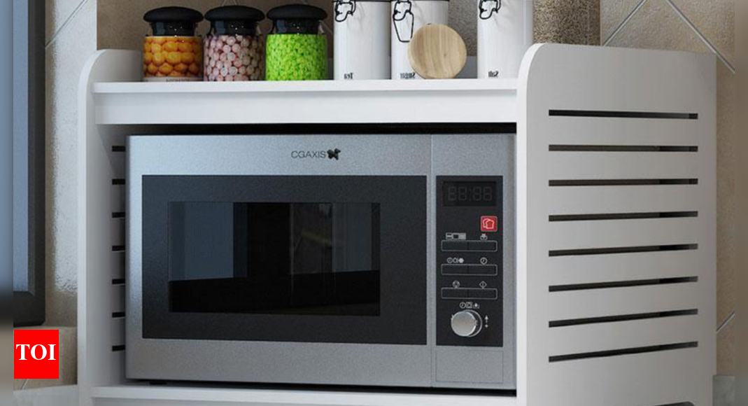 Microwave Oven Stands: Best Options For Saving Space And An Organised ...