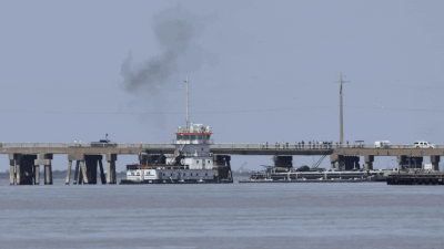 Pelican Island Causeway: Barge hits bridge in Texas, causing partial ...