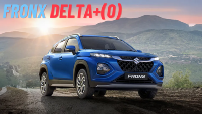 Maruti Suzuki Fronx Delta plus (O) launched: Gets this safety feature - Times of India