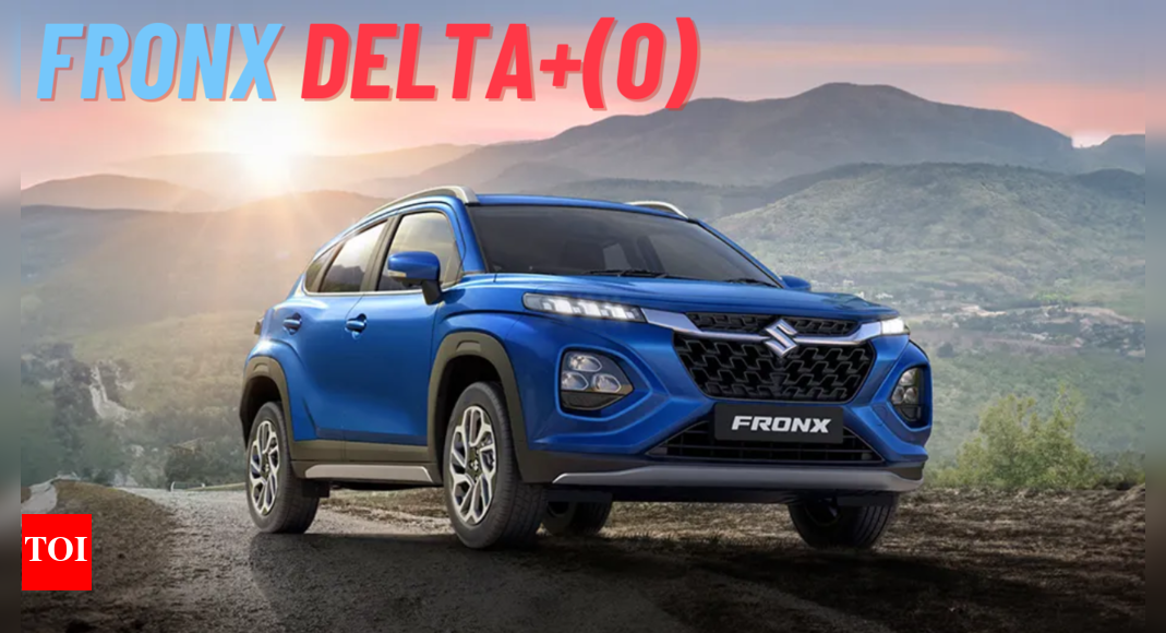 Maruti Suzuki Fronx Delta plus (O) launched: Gets this safety feature - Times of India