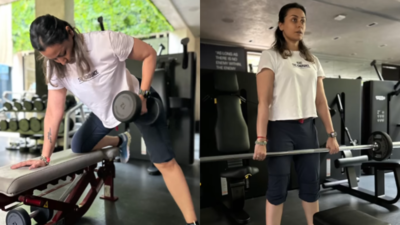 Namrata Shirodkar inspires fans with an intense workout reel | - Times ...
