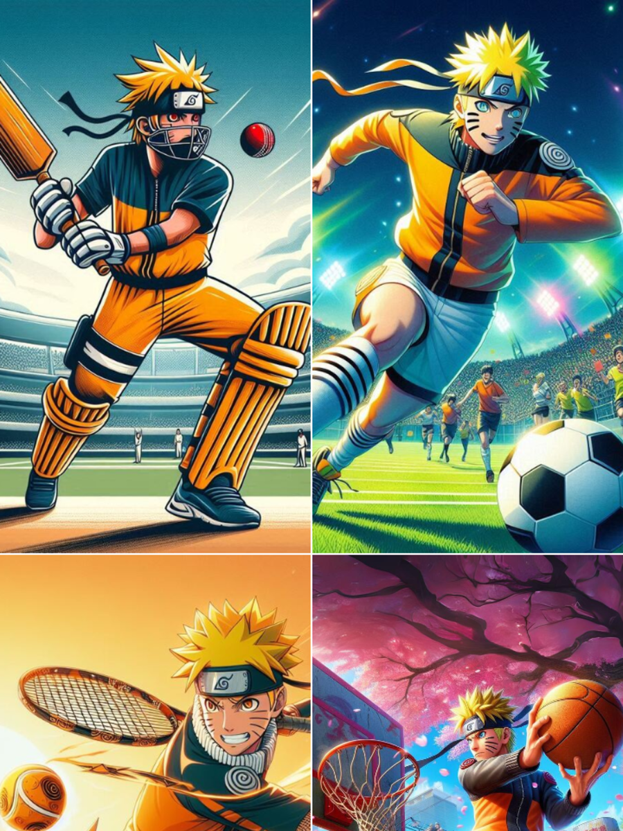 AI Imagines Naruto Playing Different Sports: Cricket, Football ...