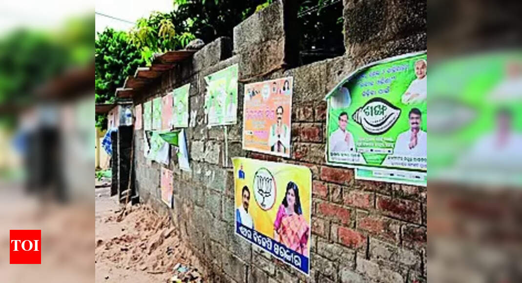 Posters: Political Posters Defacing Walls in Bhubaneswar | Bhubaneswar ...