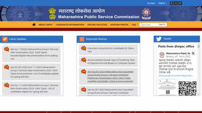 MPSC Group C Main result 2024 announced with cutoff marks; download PDF here | - Times of India