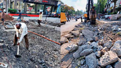 Road Digging: Road Digging Continues in Pune Despite Deadline Passing ...