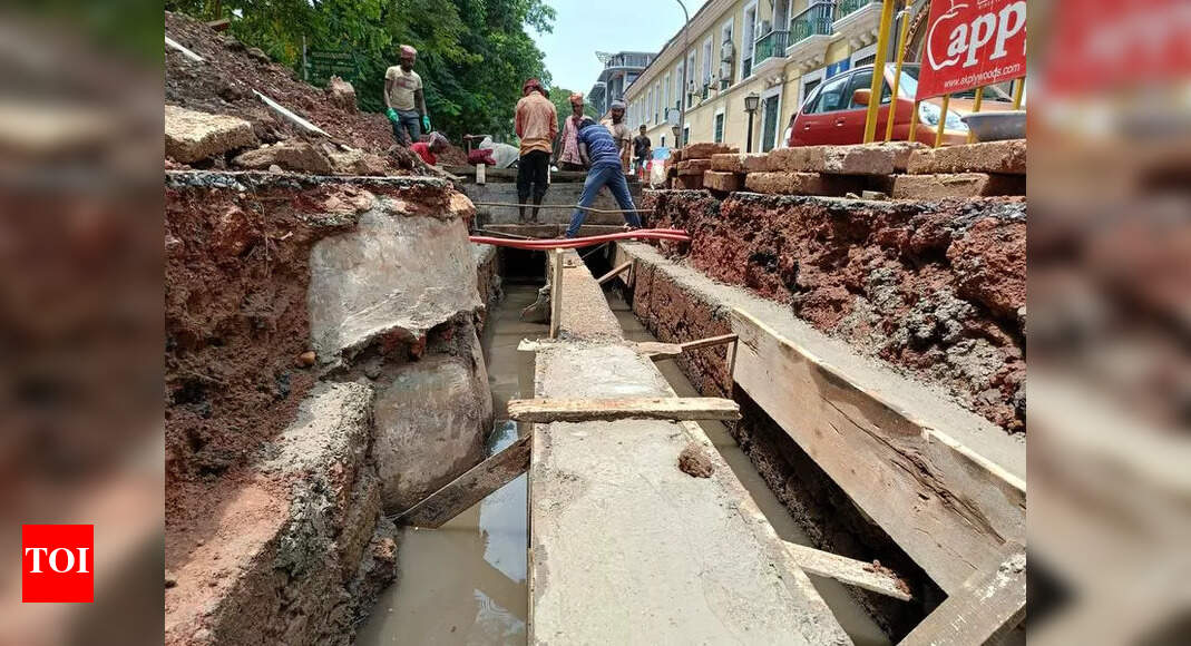 Sewerage chamber built along drain route: CCP | Goa News - Times of India