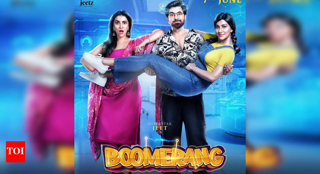 Jeet unveils second poster of his upcoming sci-fi comedy - Times of India