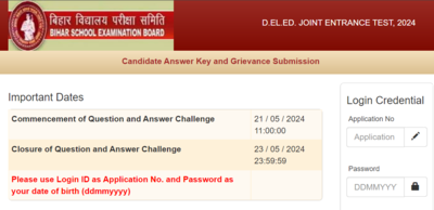 Bihar DelEd Answer Key 2024 out at btet.sifyreg.com, raise objections ...