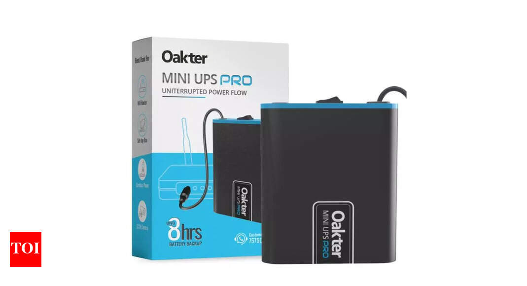 Oakter launches Mini UPS Pro for routers, CCTV and DTH set-top boxes ...