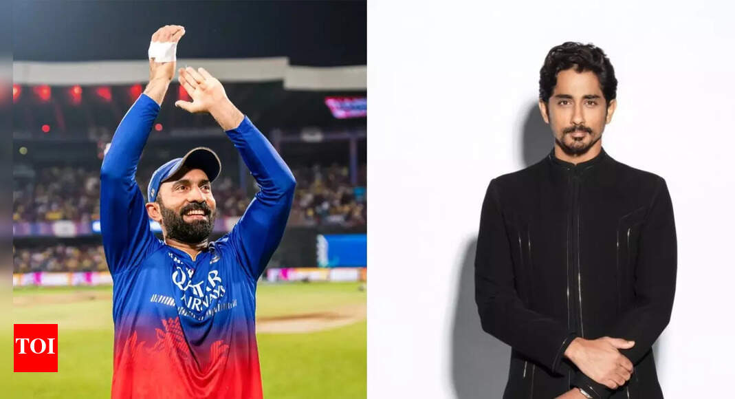 Siddharth writes a cheering note for cricketer Dinesh Karthik after his ...