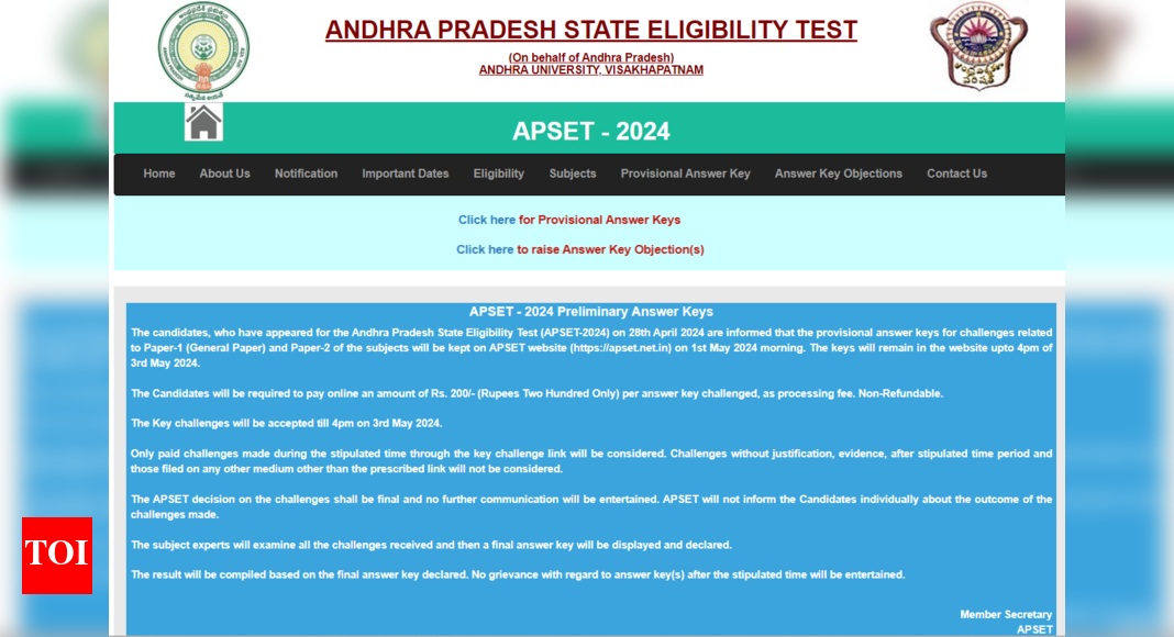 APSET 2024 Results Out: Download your scorecard and cut-off list here ...