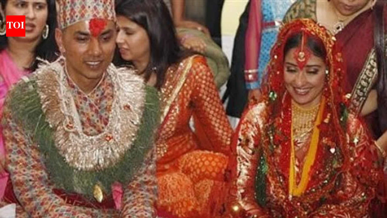 Revisiting Manisha Koirala’s traditional Nepali wedding sari