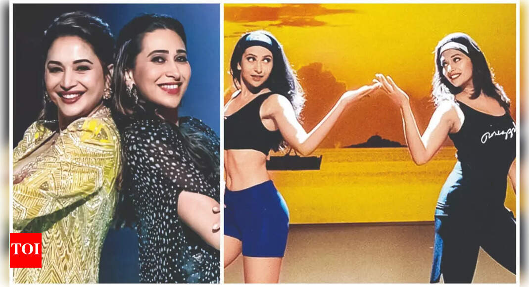 Karisma Kapoor: Recreating the iconic dance sequence with Madhuri Dixit ...