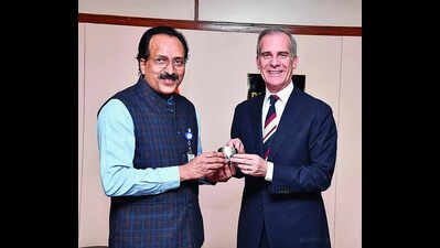 US ambassador visits Isro HQ in city, proposes to develop ‘Quad ...