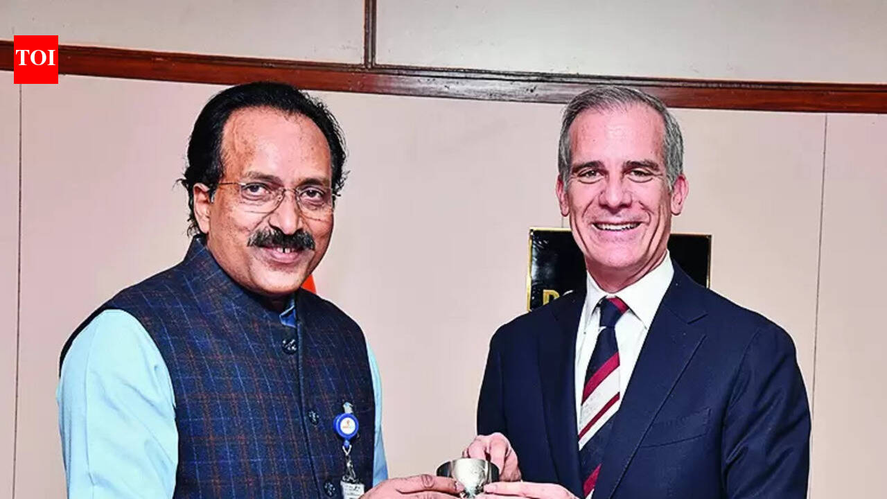 US ambassador visits Isro HQ in city, proposes to develop ‘Quad ...
