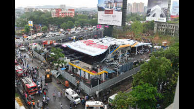 Hoarding Crash: Ghatkopar Hoarding Collapse: SIT Questions GRP ...