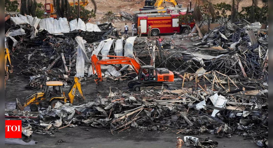 Rajkot fire: Four officials arrested in TRP game zone fire case | India ...