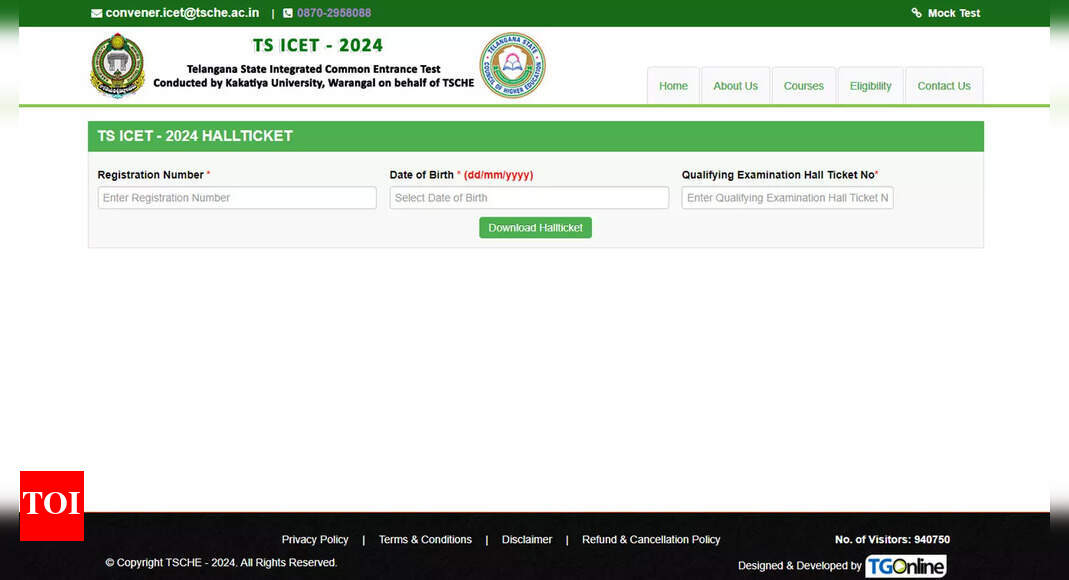 TS ICET Hall Ticket for 2024 Exam Released; Direct link to download ...