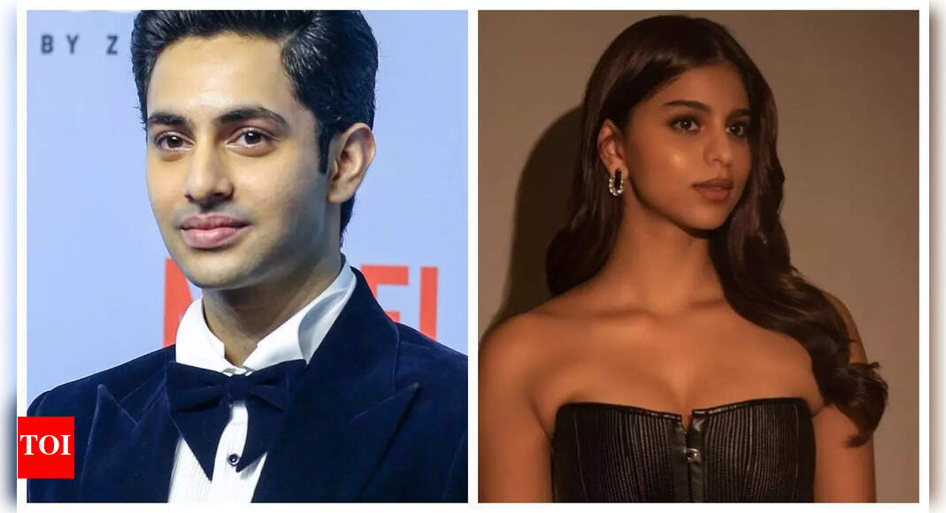 Agastya Nanda is all 'hearts' for rumored GF Suhana Khan's stunning pictures from Anant-Radhika ...