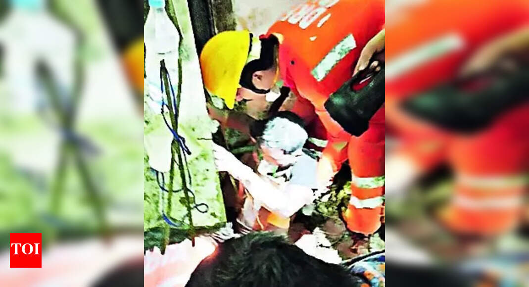 Worker: Worker trapped under collapsed wall rescued | Hyderabad News ...