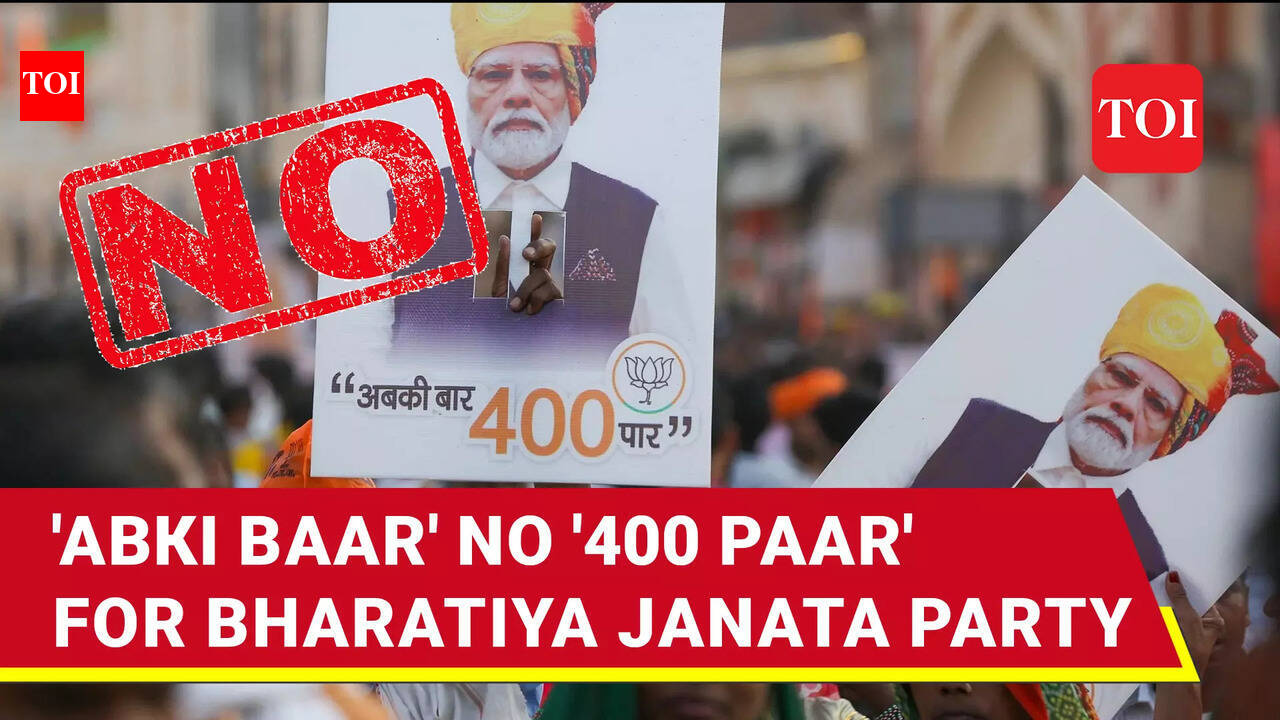 No '400 Paar' But Modi Set To Form Sarkaar; How BJP's Tall Claims Fell ...
