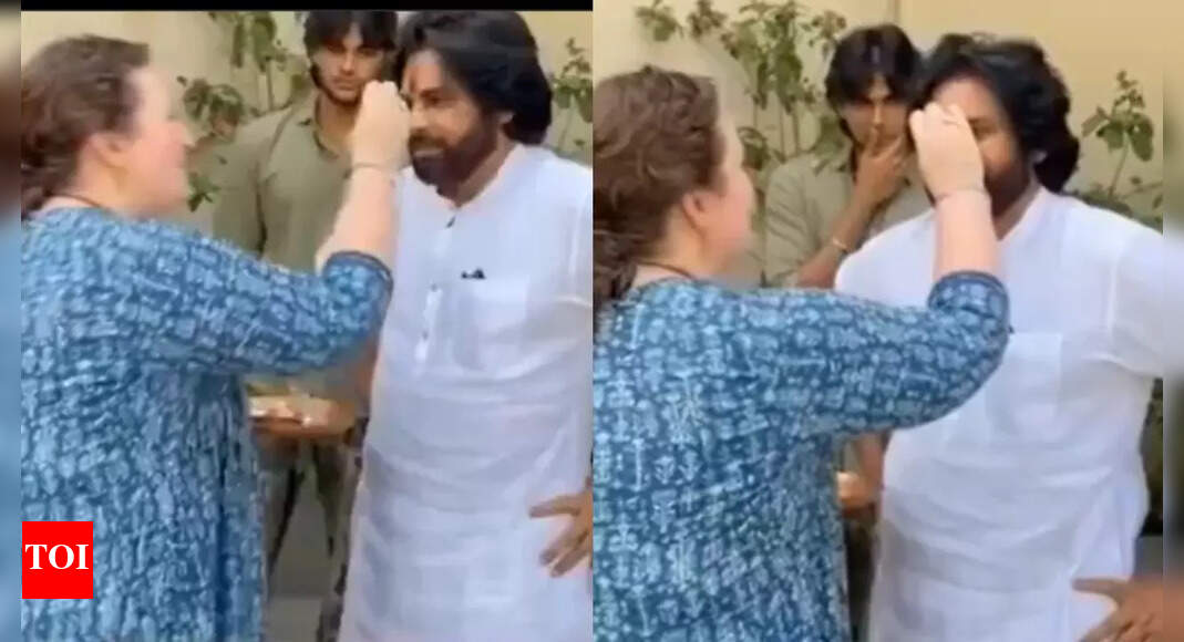Pawan Kalyan's wife, Anna Lezhneva gives him a heartwarming welcome post his win in the 2024 Lok ...