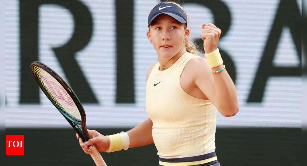 Teenager Mirra Andreeva stuns ailing Aryna Sabalenka to make French Open semis | Tennis News ...