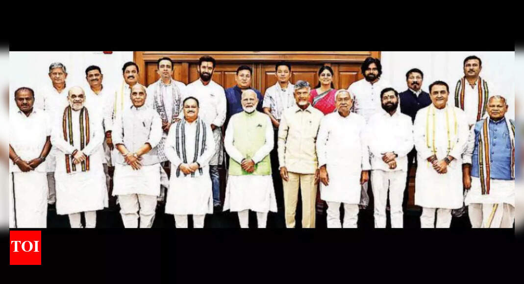 NDA: Nitish Kumar expresses support for NDA leadership in Delhi meeting | Patna News - Times of ...