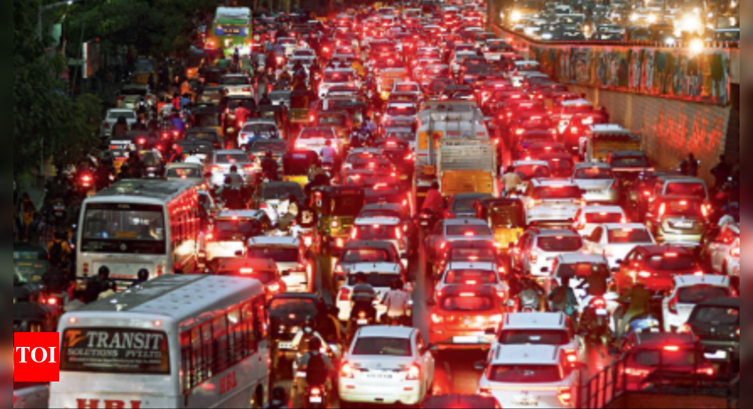 Short but intense rain hits Hyderabad traffic during rush hour ...