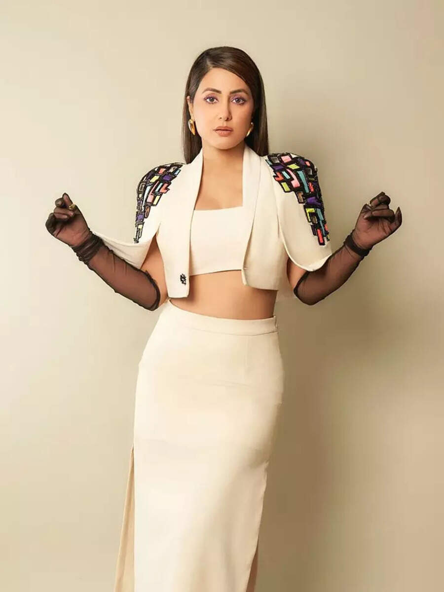 Hina Khan's off-white co-ord set is the new must-have fashion pick ...