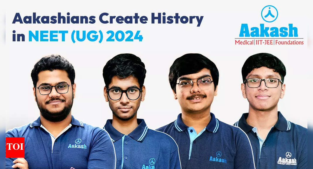 Students from Aakash Institute shine in NEET -UG 2024 - Times of India