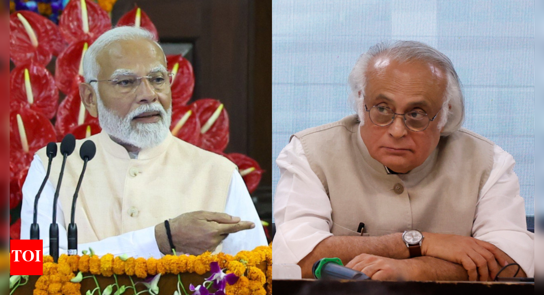 'Could not touch 100-mark in 10 years': PM Modi takes dig at Congress ...