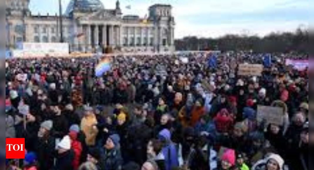 Tens of thousands join election rally against German far right - Times ...