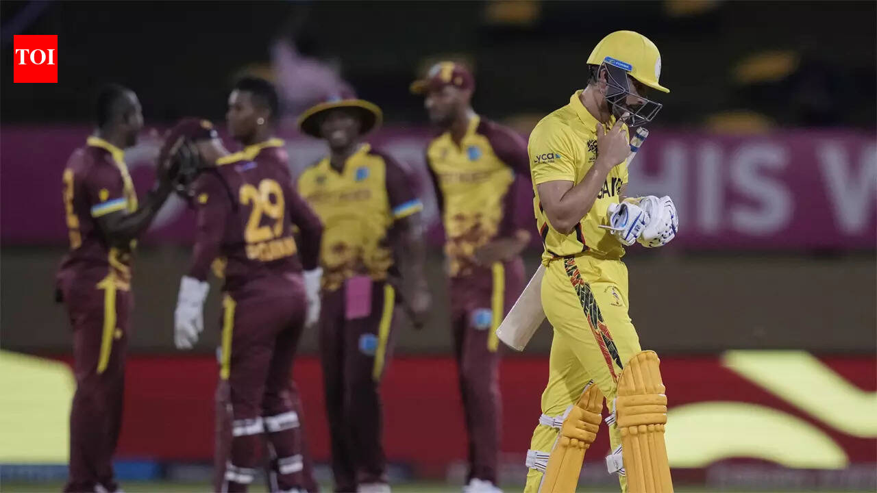 WI vs UGA Highlights, T20 World Cup 2024: Akeal Hosein's fifer helps ...