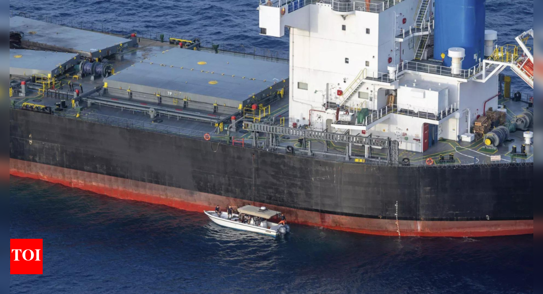 Cargo ship hit by missile in Gulf of Aden in suspected attack by Yemen ...