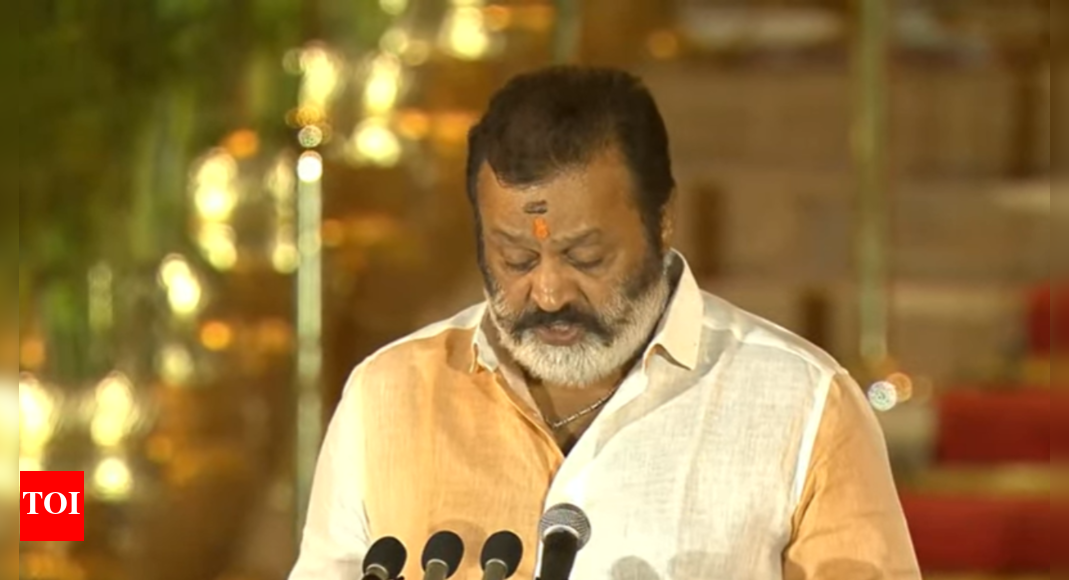 PM Modi 3.0 council of ministers: Suresh Gopi, BJP's first Kerala MP, takes oath as MoS | India ...