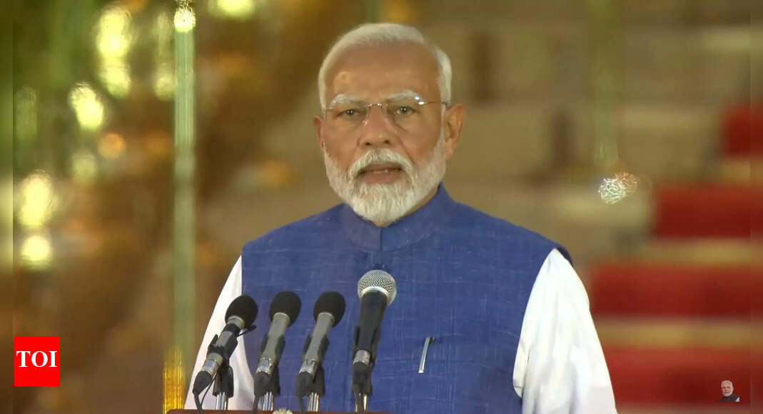 1. Modi takes oath, equals Nehru’s record - Times of India