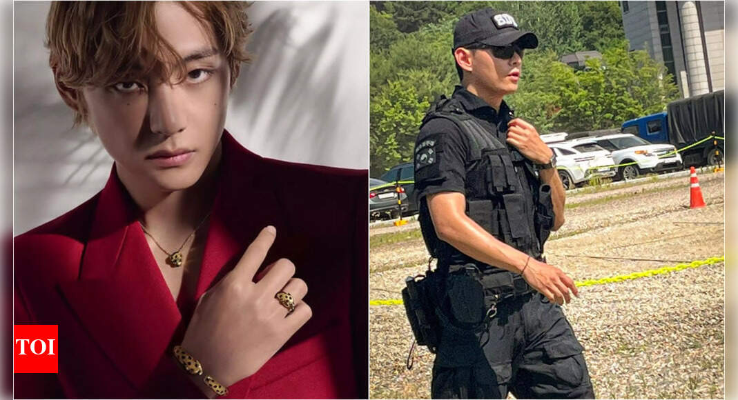 BTS' V turns heads as he takes on patrol duty at festival, channeling ...