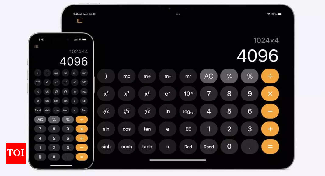 14 years later, Apple iPad finally has a Calculator app - Times of India